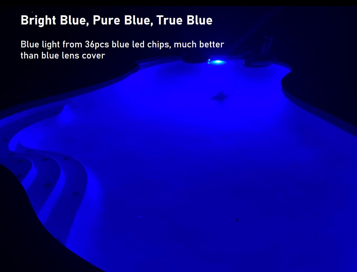 TOVEENEN LED Pool Lights for Inground Pool 120V 40W Blue Pool Light Bu